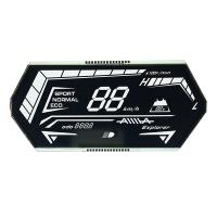 China Va Transmissive Segment LCD Display Screen for Motorcycles Speedometer VA Negative Lcd Display for sale