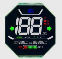 China Va Transmissive Segment LCD Display Screen for Motorcycles Speedometer VA Negative Lcd Display for sale