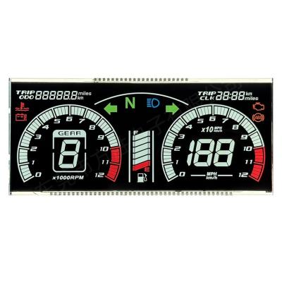 China Va Transmissive Segment LCD Display Screen for Motorcycles Speedometer VA Negative Lcd Display for sale