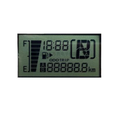 China Custom Motorcycle Segment HTN Positive LCD Screen Digital Speedometer LCD Module Odometer Backlight for sale