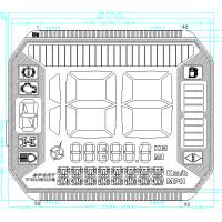 China Custom HTN Integrated Motorcycles Speedometer Lcd Display Segment LCD Screens for sale