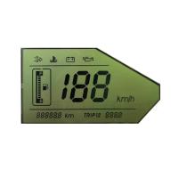 China Custom 12 Digits HTN Blue Speedometer LCD Motorcycle Display Speedometer LCD Display Screen for Honda Yamaha for sale