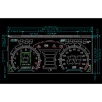 China Custom VA LCD Glass Panel For Speedometer VA Negative Lcd Display VA Segment Lcd Display for sale