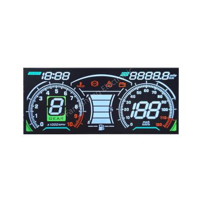 China Custom VA LCD Glass Panel For Speedometer VA Negative Lcd Display VA Segment Lcd Display for sale