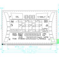 China Custom LCD Display 7 Segment Motorcycle Speedometer Htn LCD Screen Transflective Motorcycle Speedometer Manufacturer for sale