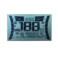 China Custom LCD Display 7 Segment Motorcycle Speedometer Htn LCD Screen Transflective Motorcycle Speedometer Manufacturer for sale
