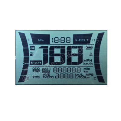 China Custom LCD Display 7 Segment Motorcycle Speedometer Htn LCD Screen Transflective Motorcycle Speedometer Manufacturer for sale
