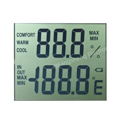 China Custom TN Positive Transflective Segment LCD for Thermometer and hygrometer OEM Segment LCD Display Panel TN STN HTN VA FSTN Reflective for sale