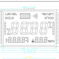 China Custom TN Positive Segment LCD for Thermometer and hygrometer Reflective Positive Segment LCD Display Panel TN STN FSTN Factory for sale