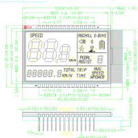 China Custom LCD Screen For E-Bike VA Segment LCD Screens Custom LCD Display VA Black Segment LCD Display for sale