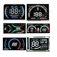 China Custom 7 Segment LCD E-Bike Vehicle Bike Motorcycle Meter LCD Display VA LCD Btn LCD Screen Monitor for E-Bike for sale
