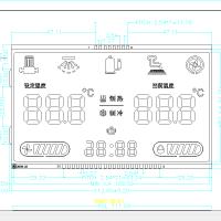 China Custom 7 Segment Display LCD Thermostat Sun Readable VA Segment LCD 7 Segment Monochrome LCD Display Module for sale