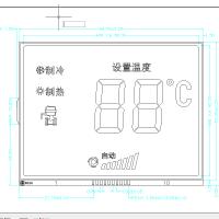 China TN Monochrome LCD Display Solutions for Industrial Information Displays Thermostat Monochrome Segment LCD Display for sale