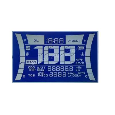 China Custom LCD Screen For Electric Motorcycle Instrument Panels Segement Display HTN Positive Pin Connector for sale