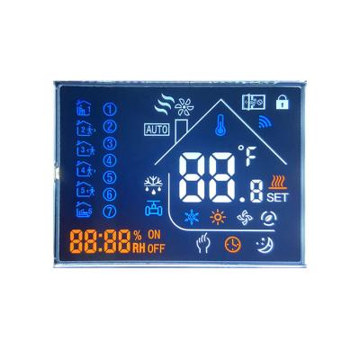 China Custom Segment LCD Screens For Industry Control Thermostat Negative VA LCD Display VA LCD Glass for sale