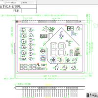 China Custom Segment LCD Screens For Industry Control Thermostat Negative VA LCD Display VA LCD Glass for sale