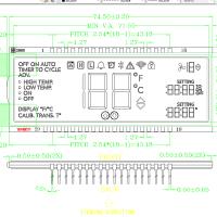 China Custom Vertical Alignment (VA) LCD Modules PIN Connector VA Type LCD Panel For Thermostat for sale