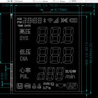 China Custom VA Transmissive Negative Segment LCD Display with Backlight 7 Segment Display Screen for sale