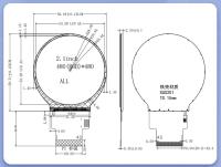 China 2.1 Inch Round Display 2.1