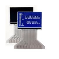 China Custom Segment Blue Black LCD Digital Screen Dashboard LCD Display for Speedometer Odometer Tachometer HTN Negative Lcd for sale