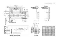 China 8 X 2 Grey Mode STN LCD Display 6'Clock Viewing Angle S6A0069 Controller ISO Standard for sale