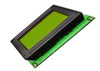 China Characters Alphanumeric LCD Display , 5 Volt Yellow Green LCD 1604 Module for sale