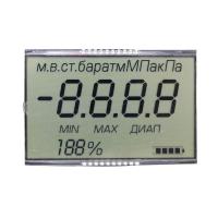 China OEM Segment HTN LCD Display Monochrome Reflective Polarizer Type Metal Pin Connector for sale