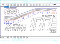 China Custom Segment LCD Display for Motorcycle Speedometer | OEM ODM Monochrome Segment Display for sale