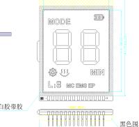 China Custom Negative LCD VA LCD Black or Dark Background Low Power Consumption Custom Segment Lcd for sale