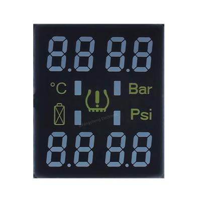 China Custom Segment LCD Display Factory TN HTN VA Monochrome 7 Segment LCD Screen for Meter Gauge Instrument Panel for sale