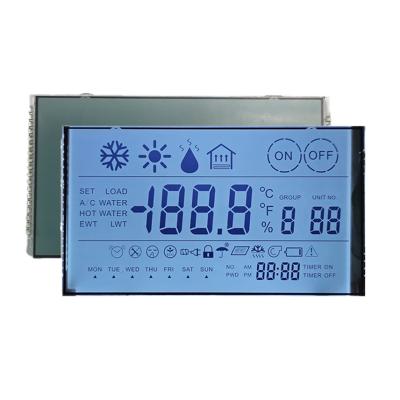 China Customized LCD TN/HTN/VA Digit 7-Segment Monochrome LCD Screen Thermostat for sale