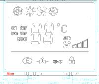 China Monochrome Segment LCD Display Module VA STN TN FSTN HTN LCD Screen for Thermostat Control Panel Industrial Display for sale