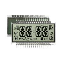 China Custom TN Positive Transflective Segment LCD Display 6 O’Clock Viewing Angle for Thermostat Control Panel for sale
