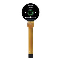 China 0.99 Inch Circular TFT LCD Display 128x115 IPS Round Screen for AI Toy and Smart Interactive Devices for sale