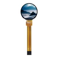 China 0.99 Inch Circular TFT LCD Display 128x115 IPS Round Screen for AI Toy and Smart Interactive Devices for sale