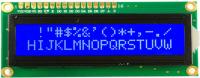 China Blue Negative 16x2 Lcd Module , White LED Lcd Character Display Wide Viewing Angle for sale