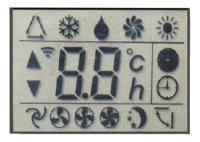 China Transflective Glass HTN LCD Display Panel Positive Segment For Washing Machine for sale