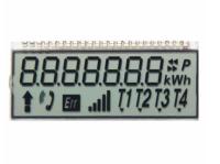 China 12 O'Clock 7 Digit Tn Panel Display , Twisted Nematic Lcd For Communications / Telephone for sale