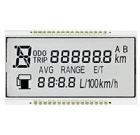 China Custom Positive STN LCD Display Seven Segment For Car Dashboard 1 / 4 Duty Driving Method for sale