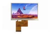 China Custom Transparent 4.3 TFT LCD Display , 480 * 272 Dot TFT Color Screen With 24 Bit for sale