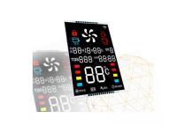China Silkscreen VA Negative LCD Display / Industrial LCD Monochrome Screen Module For Equipment for sale