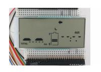 China 7 Segments HTN Monochrome LCD Display For Instrument With Zebra Connector for sale