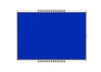 China Customized 7 Segment LCD Display HTN Negative Lcd Blue Backgound Display For Sport Equiment for sale