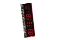 China Seven Segment Negative LCD Display With Metal PIn Connector For Electronic Timer for sale