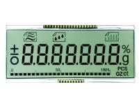China Monochrome TN LCD Display 7 Segment 4 Digit Alphanumeric With Waterproof Connector 18 Pin for sale