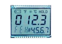 China Custom 4 Digit 7 Segment Numeric Display TN Reflective LCD Display For Meter Pin Connector for sale