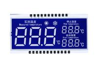 China 2.8 V HTN LCD Display Panel Custom Seven Segment High Contrast White LED for sale