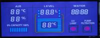 China 2.8 V HTN LCD Display Panel Custom Seven Segment High Contrast White LED for sale