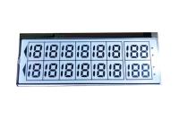 China Custom Monochrome Gray FSTN 7 Segment Lcd Display With White LED Backlight for sale