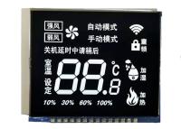 China Custom Monochrome LCD 7 Segment Display Module VA Type High Contrast LCD Display With White LED Backlight for sale